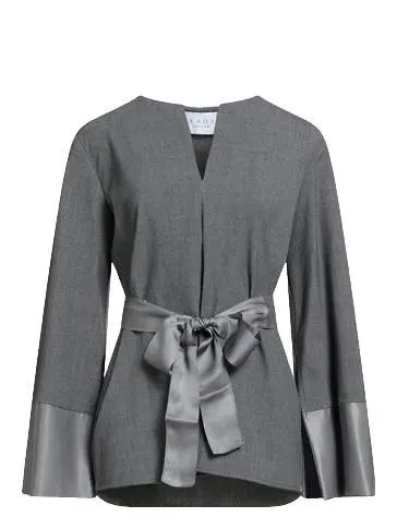 KAOS Woven Top With Belt - Grey