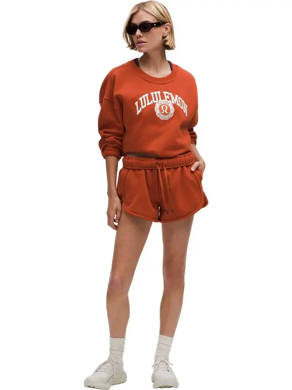 Lululemon Scuba Mid-rise Oversized Short 3 - Autumn Rust