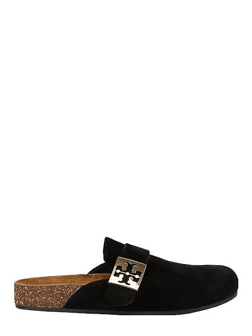 Tory Burch Suede Mules - Blk/other