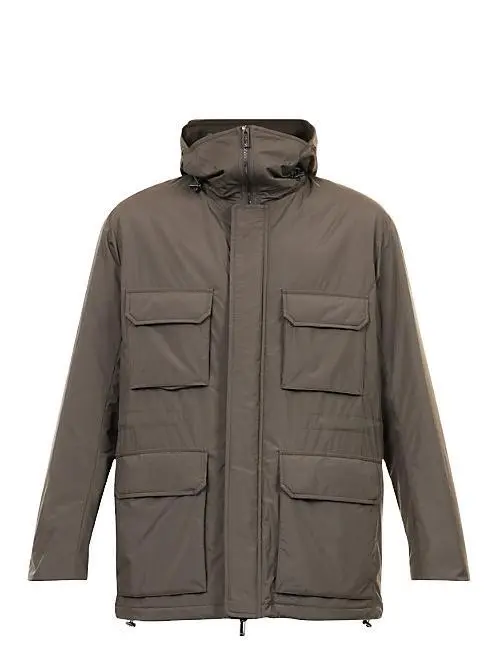 Emporio Armani Logo-patch Flap-pocket Shell Jacket - Kambaba