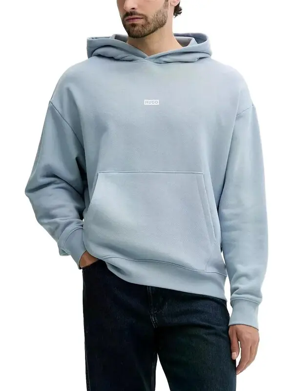 Hugo Boss Logo-print Hoodie - Blue