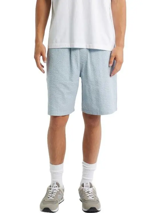 Carhartt Work In Progress Toland Seersucker Shorts - Toland Stripe, Blue Fog