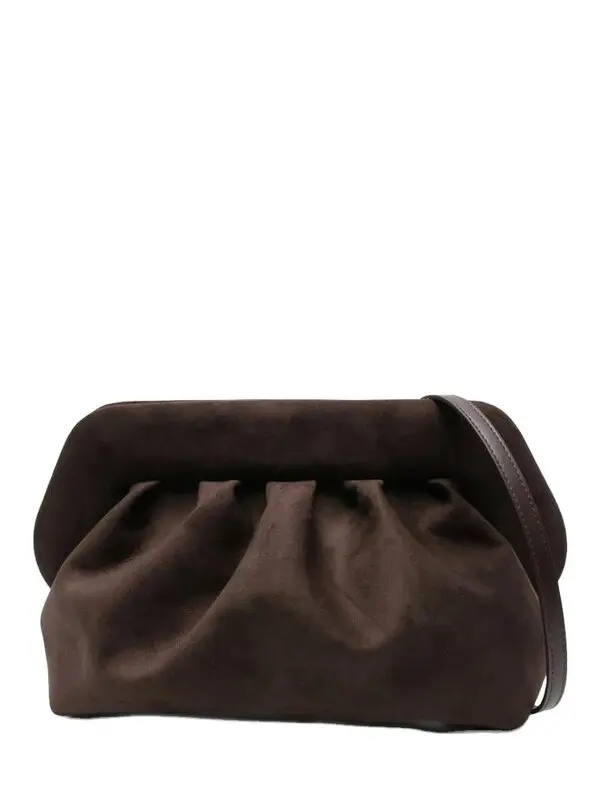 THEMOIRE Pleated Clutch - Brown