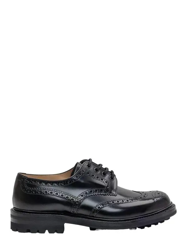 Church's Leather Wingtip Lace-up Shoes - Black