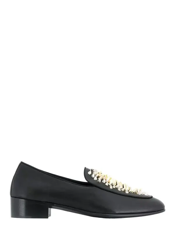 GIUSEPPE ZANOTTI Richard Studded Loafers - Black