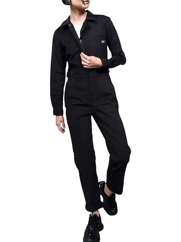 WILDFANG The Essential Long Sleeve High Waisted Coverall - Black