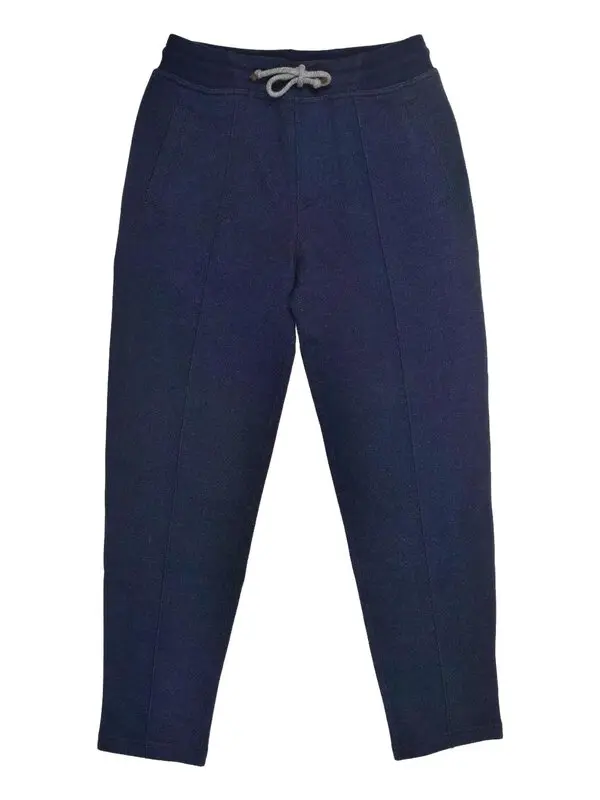 Brunello Cucinelli Elasticated-waistband Wool Trousers - Blue