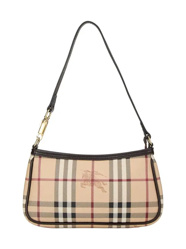 Burberry Haymarket Check Coated Canvas Pochette - Multi
