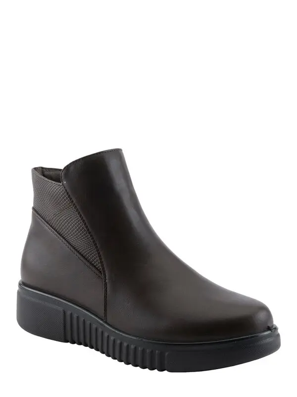 SPRING STEP SHOES Ankle Booties - Dark Brown