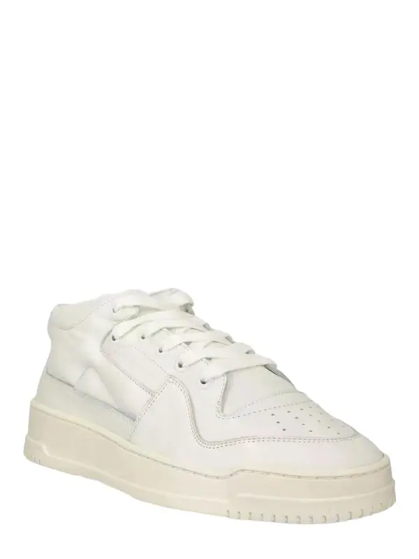 SUMMERY COPENHAGEN Padded Leather Trainers - White