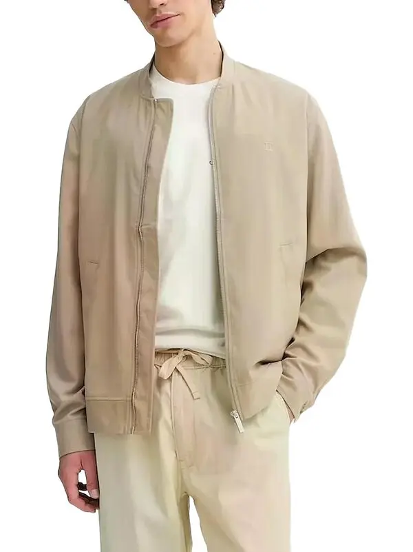 LES DEUX Zip-fastening Bomber Jacket - Neutrals