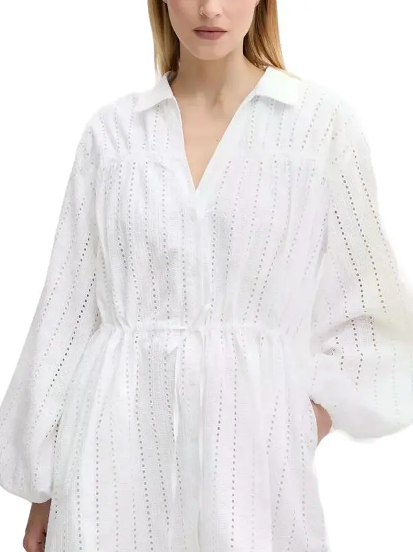 SAMSOE SAMSOE Samanarola Eyelet Mini Dress - White