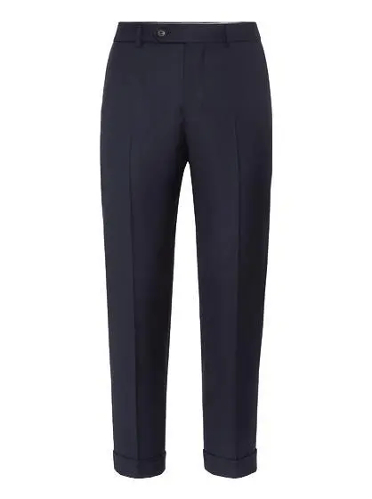 Brunello Cucinelli Virgin Wool Trousers - Anthracite