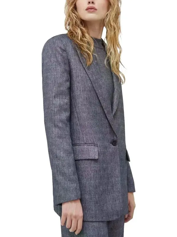 BRUUNS BAZAAR Single-button Blazer - Grey