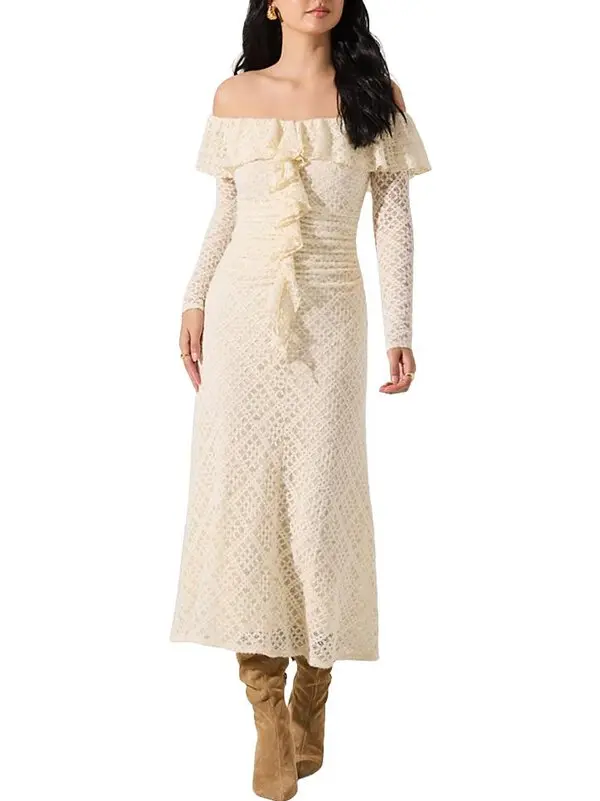 Astr The Label Dorian Dress - Cream