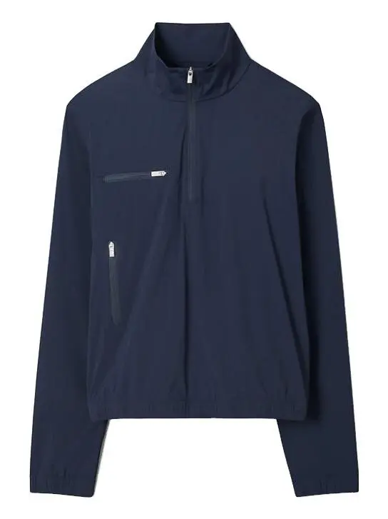 Tory Burch Nylon Half-zip Golf Jacket - Deep Navy