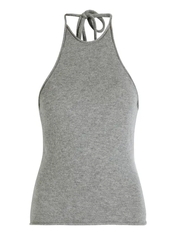 Christopher Esber Melange Cashmere Top - Grey