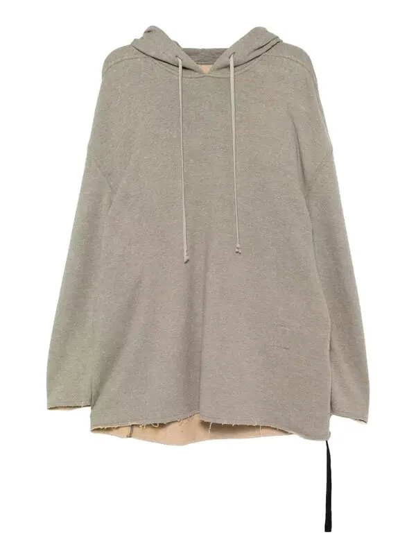 Rick Owens Faded-effect Hoodie - Grey