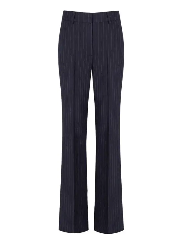 Essentiel Antwerp Flared Pinstripe Pants - Blue