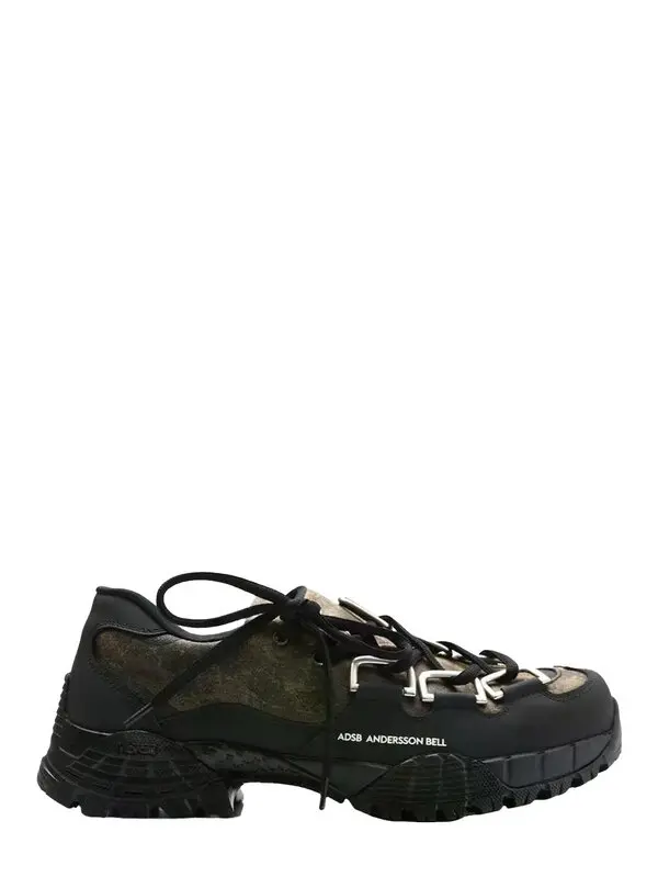 Andersson Bell Panelled Lace-up Trainers - Brown