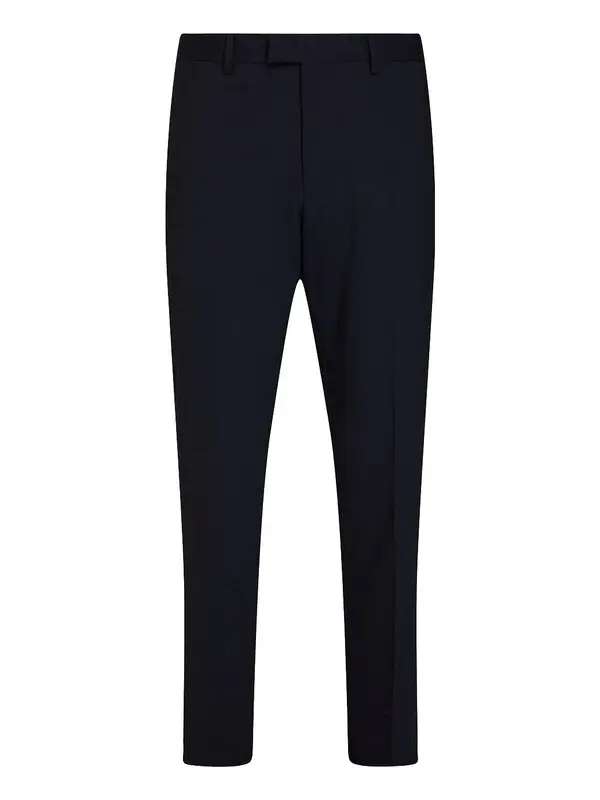 Sandro Tapered Wool-blend Trousers - Navy