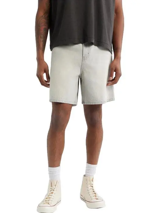 ELWOOD Trail Cotton Denim Shorts - Cement Wash