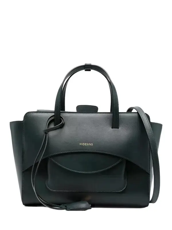 HIDESINS Small Leather Tote Bag - Green
