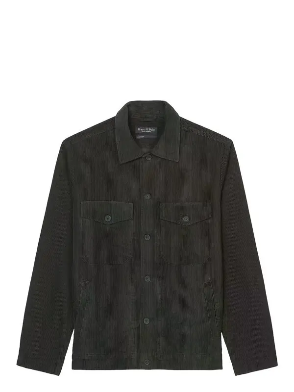 Marc O'polo Corduroy Button-up Overshirt - Grey