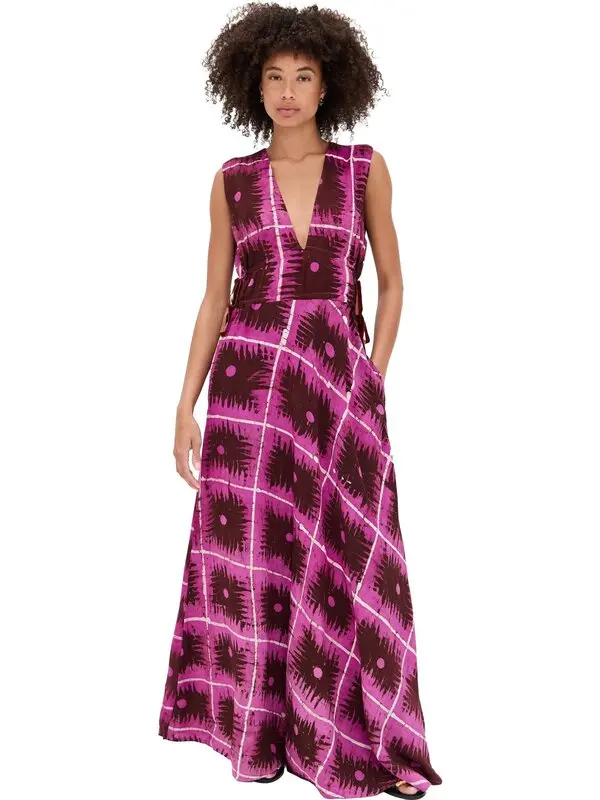 BUSAYO Lana Maxi Dress - Purple Multi