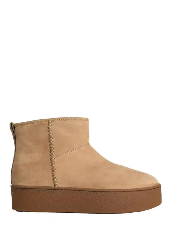 Hogan Suede Ankle Boots - Beige
