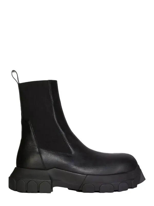 Rick Owens Elastic-panelled Boots - Black