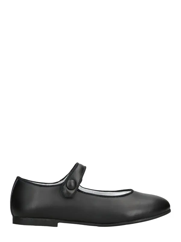 PAPOUELLI Leather Angelica Mary Janes - Navy