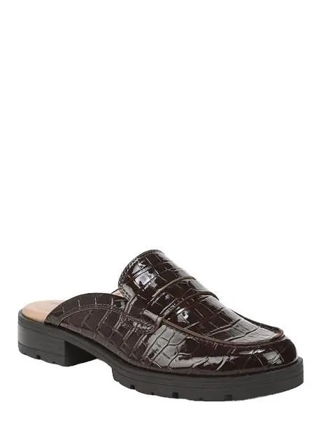 LIFESTRIDE London Penny Strap Mule - Dark Chocolate