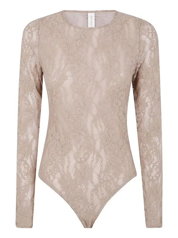 Zimmermann Lace Bodysuit - Brown
