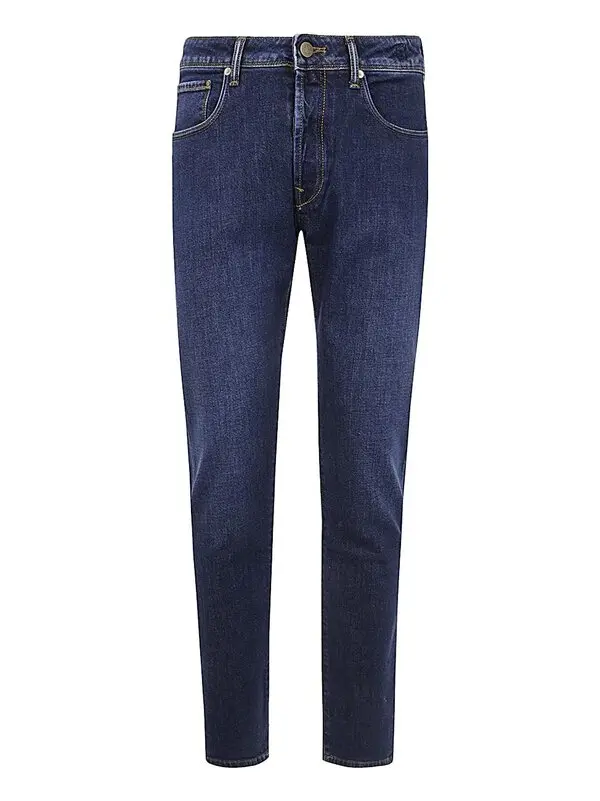 INCOTEX BLUE DIVISION 5 Pocket Stretch Denim - Multicolour