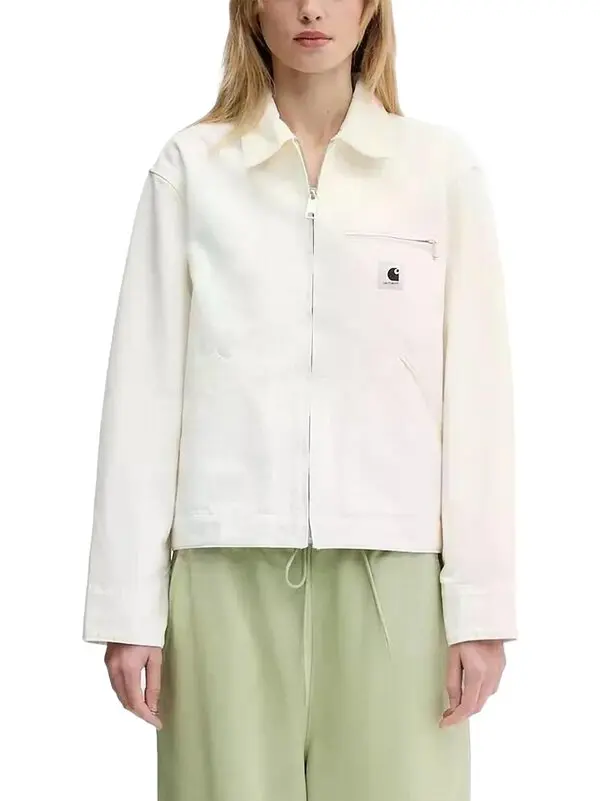 Carhartt Work In Progress Og Detroit Zip-front Pocket Jacket - White