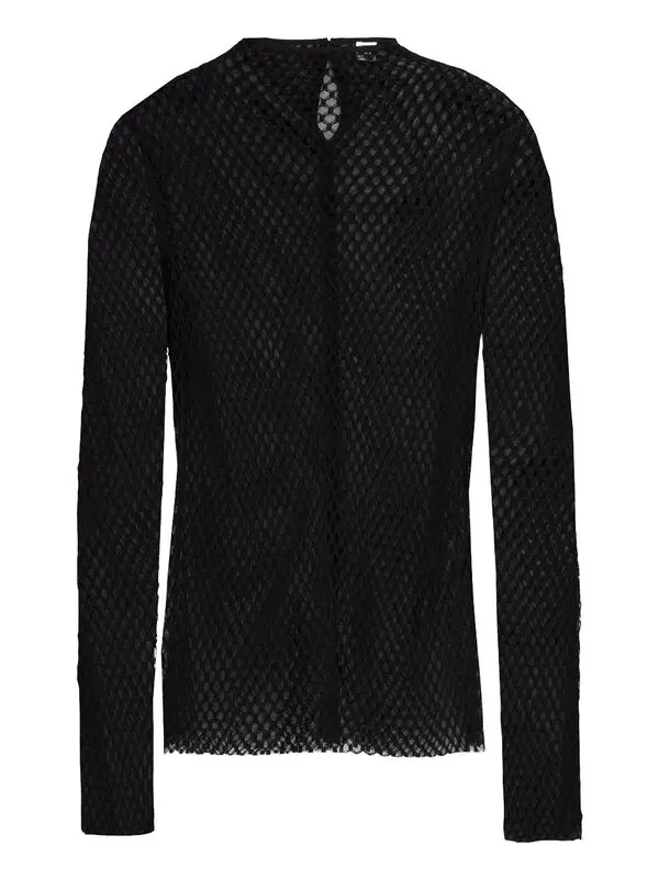TOTÊME Corded Lace Top - Black