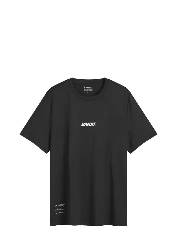 BANDIT Micro Mesh Short Sleeve Performance T-shirt - Black