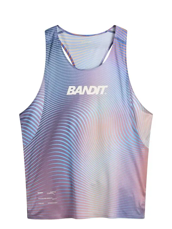 BANDIT Printed Drift Singlet - Undulating Gradient/rust Multi