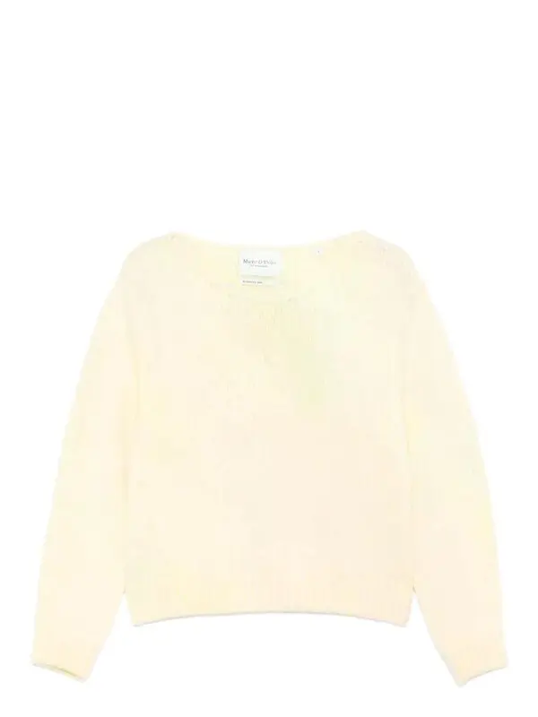 Marc O'polo Boat-neck Pullover Sweater - Yellow