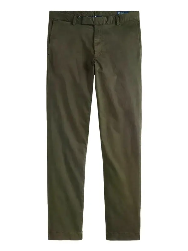 Ralph Lauren Flat-front Welt-pocket Trousers - Green