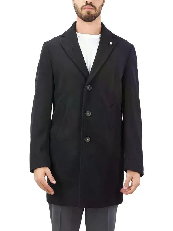MANUEL RITZ Single-breasted Coat - Black
