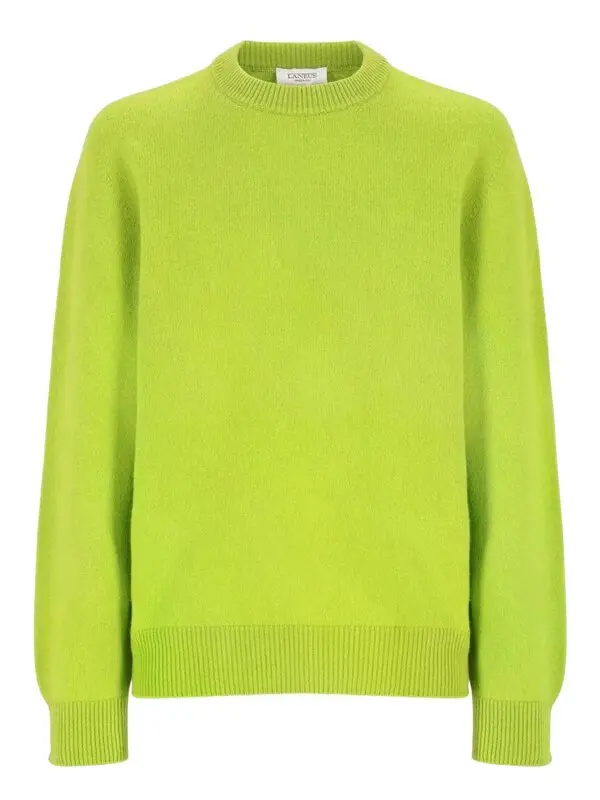 LANEUS Crew-neck Knit - Green