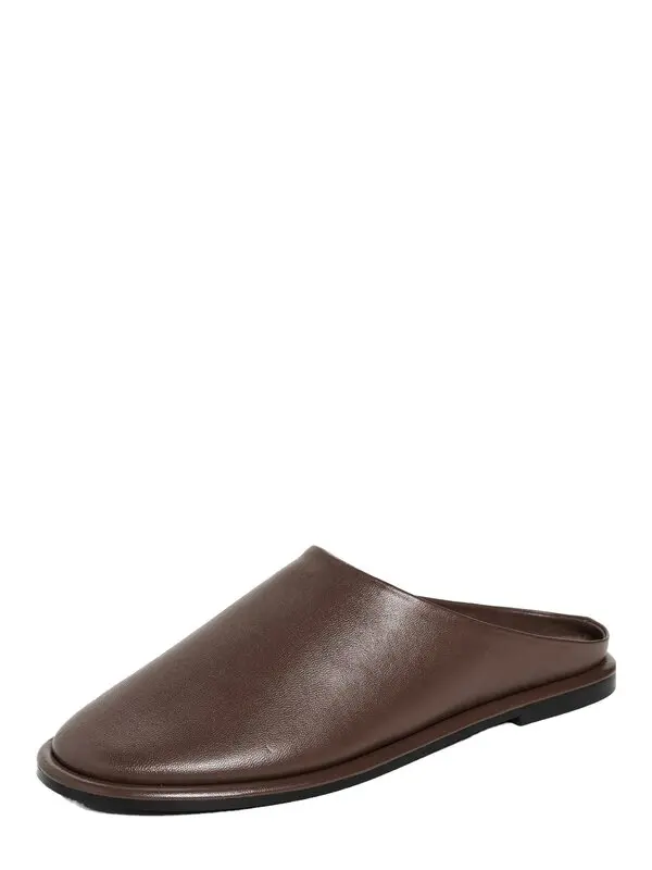 A.emery Spencer Leather Flats - Walnut