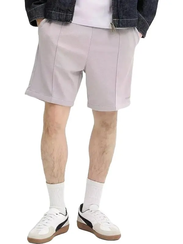 Hugo Boss Textured Drawstring Shorts - Purple