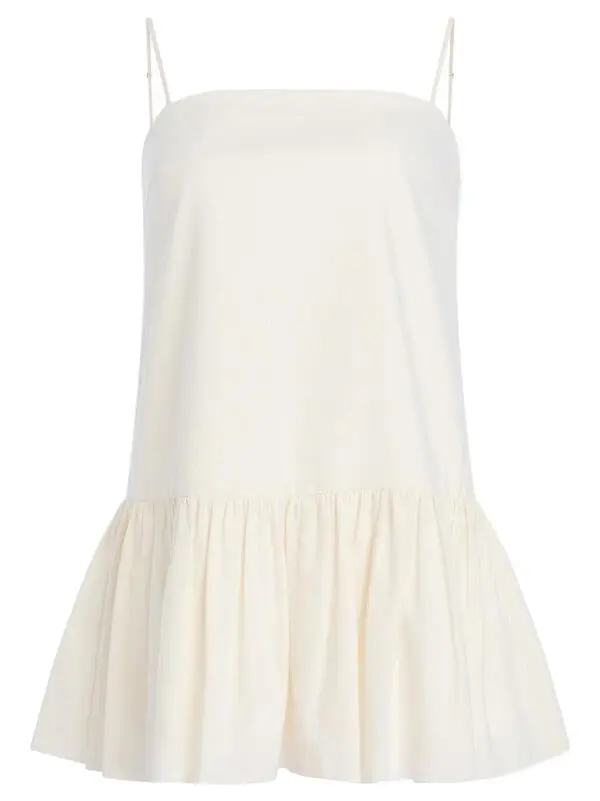 SER.O.YA Krista Linen Mini Dress - Eggshell
