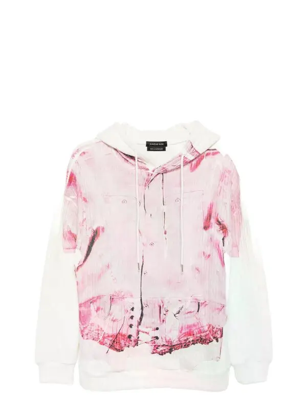 JUNTAE KIM Trompe L'oeil Hoodie - Neutrals
