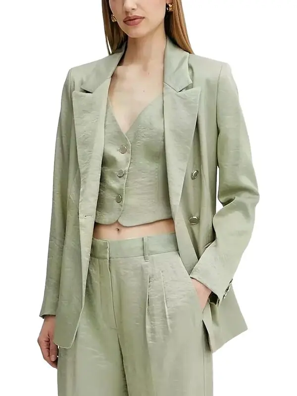 Guess Button-front Vest - Green