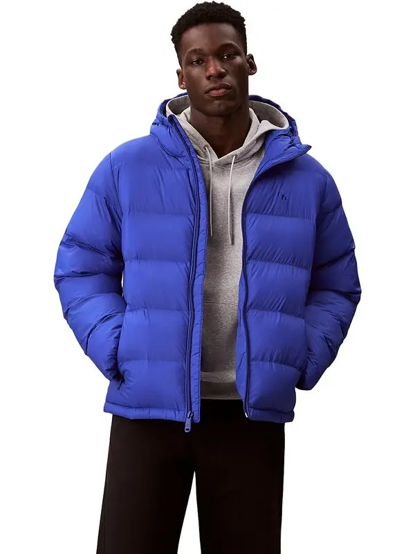 Calvin Klein Nylon Puffer Jacket - Cobalt