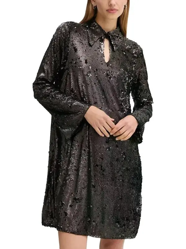BRUUNS BAZAAR Sequin Embellished Mini Dress - Black
